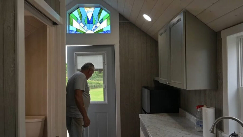 Model B Tiny House Features Murphy Bed With Flip-Down Table