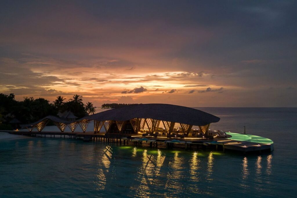 Atelier Nomadic Designs Stingray Overwater Restaurant in Maldives