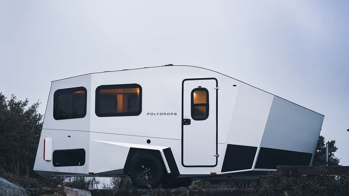 Spacious Polydrops P21 Teardrop Trailer has Aerodynamic Design