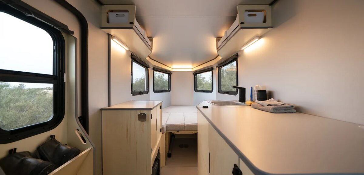 Spacious Polydrops P21 Teardrop Trailer has Aerodynamic Design