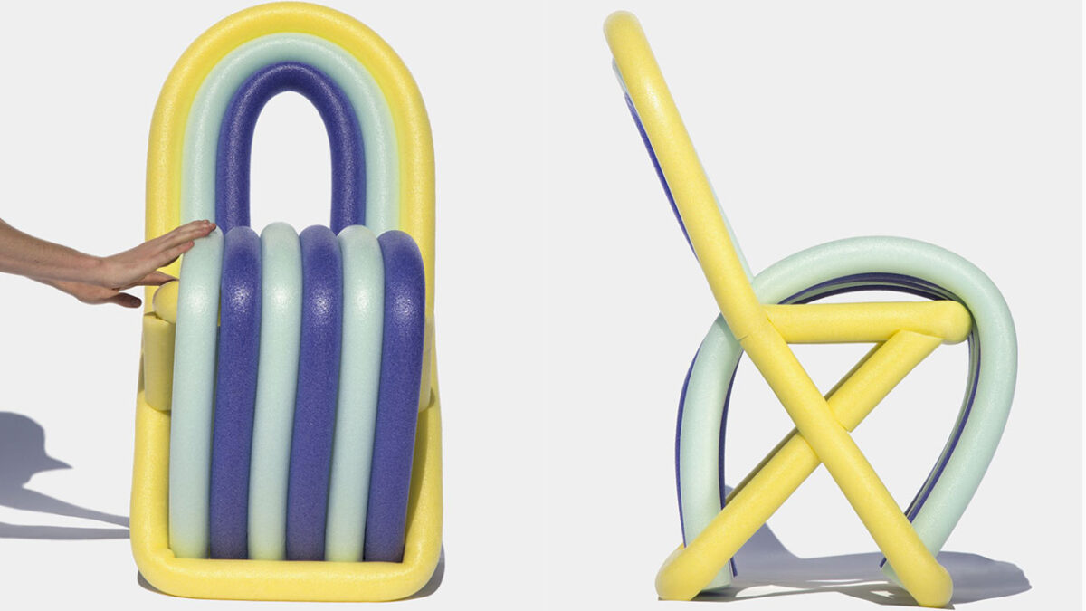 Looped Pool Noodles Furniture Explores Potential of Foam Tubes
