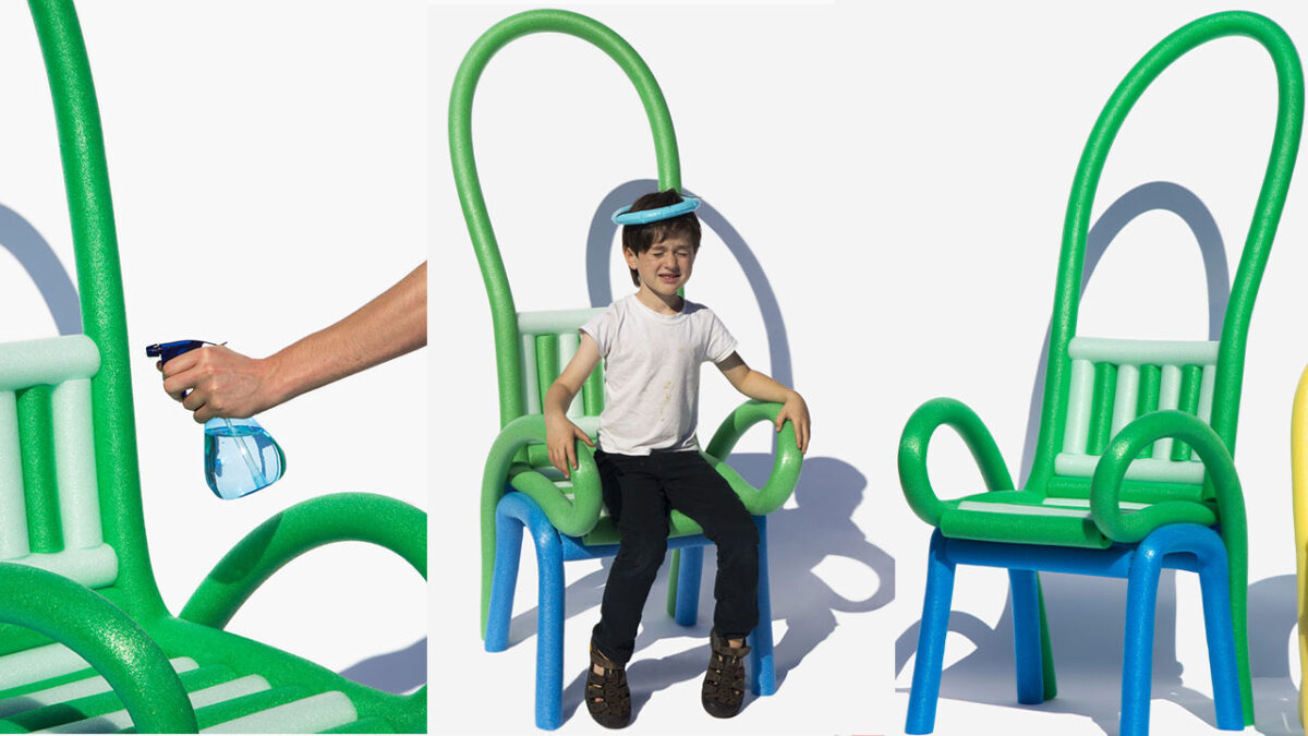 Looped Pool Noodles Furniture Explores Potential of Foam Tubes