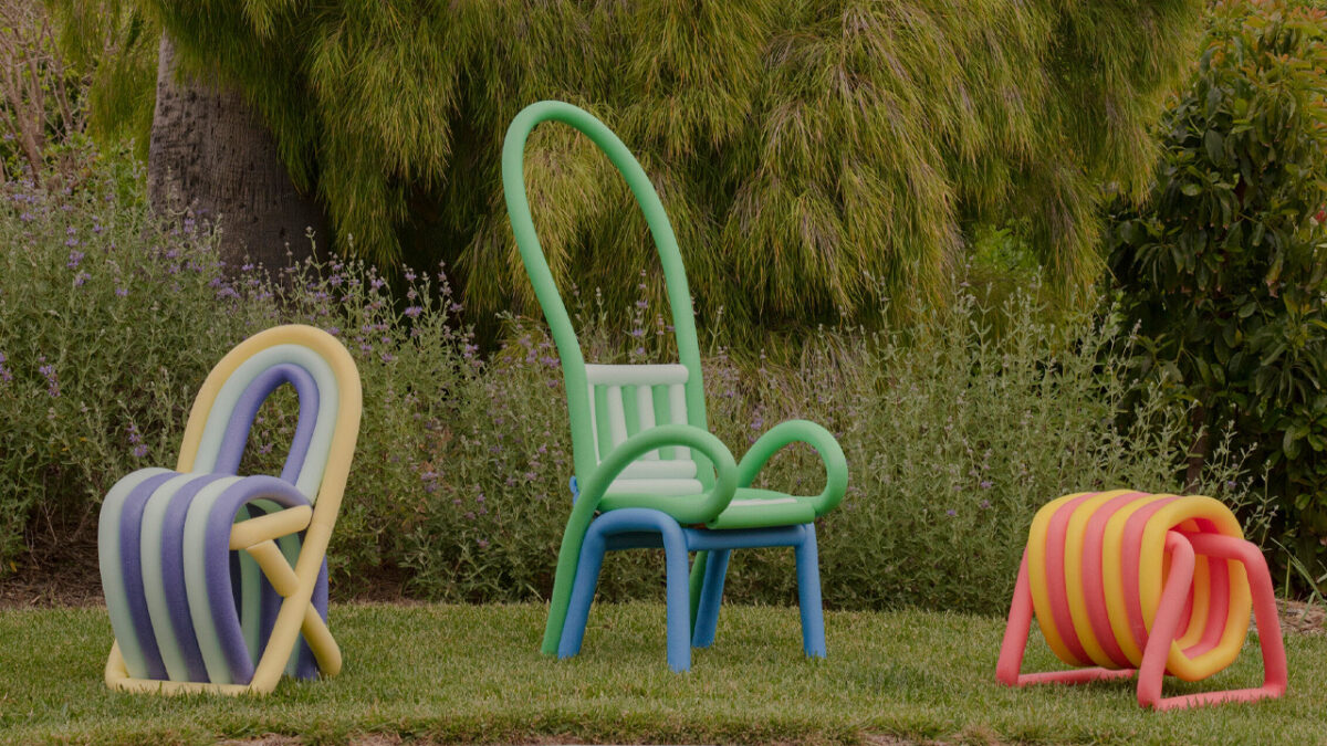 Looped Pool Noodles Furniture Explores Potential of Foam Tubes