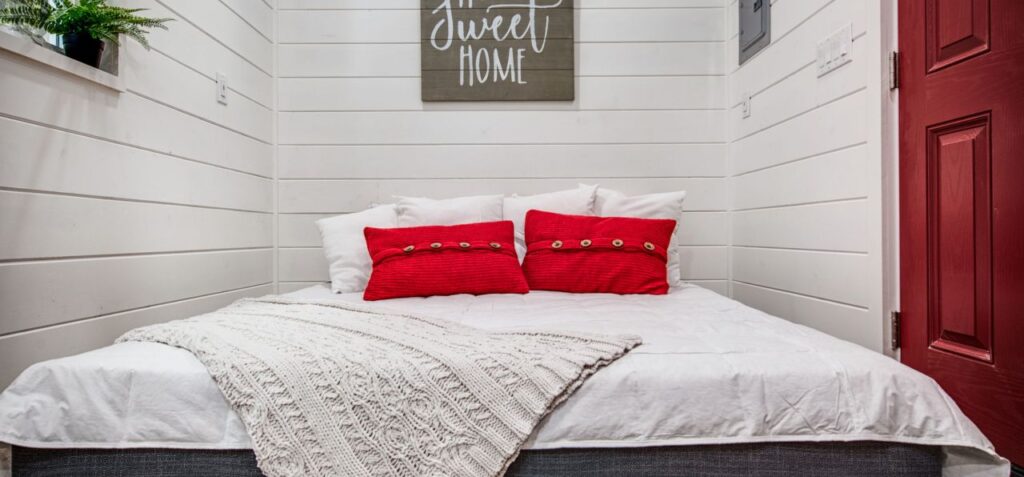 Red Door Tiny House Offers Elementary Living in Small Footprint