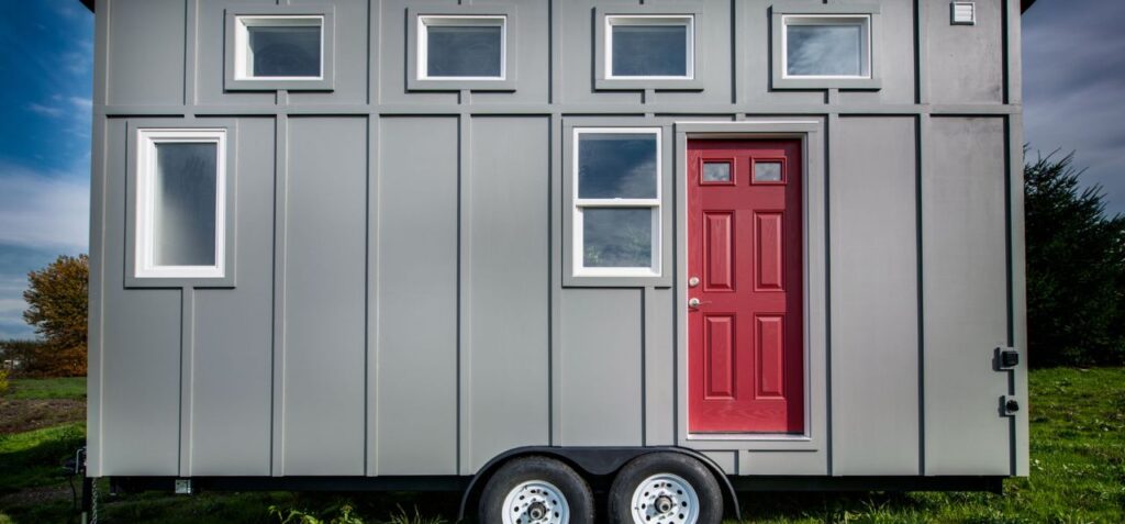 Red Door Tiny House Offers Elementary Living in Small Footprint