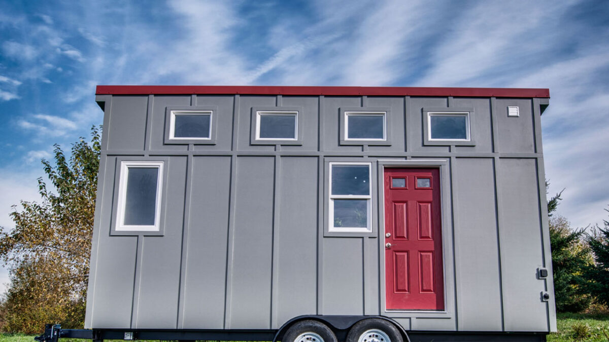 Red Door Tiny House Offers Elementary Living in Small Footprint
