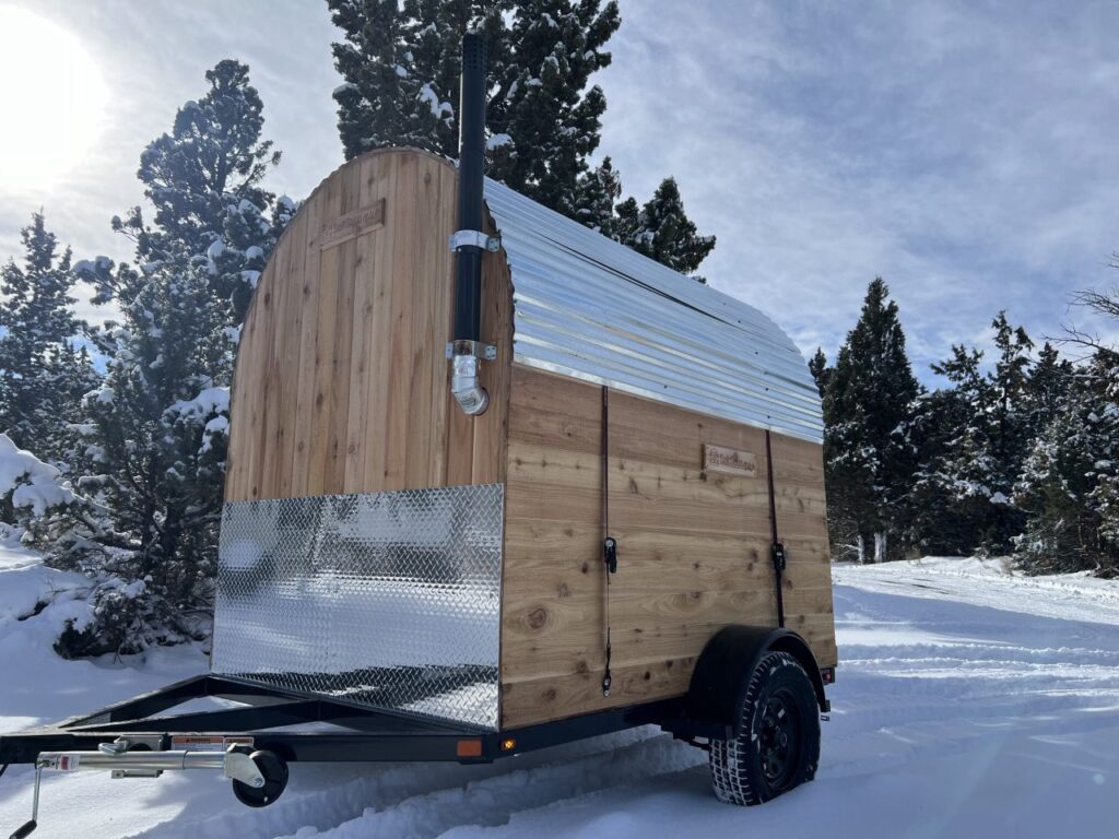 SaltSaun NW Towable Sauna Trailer Accommodates Five People