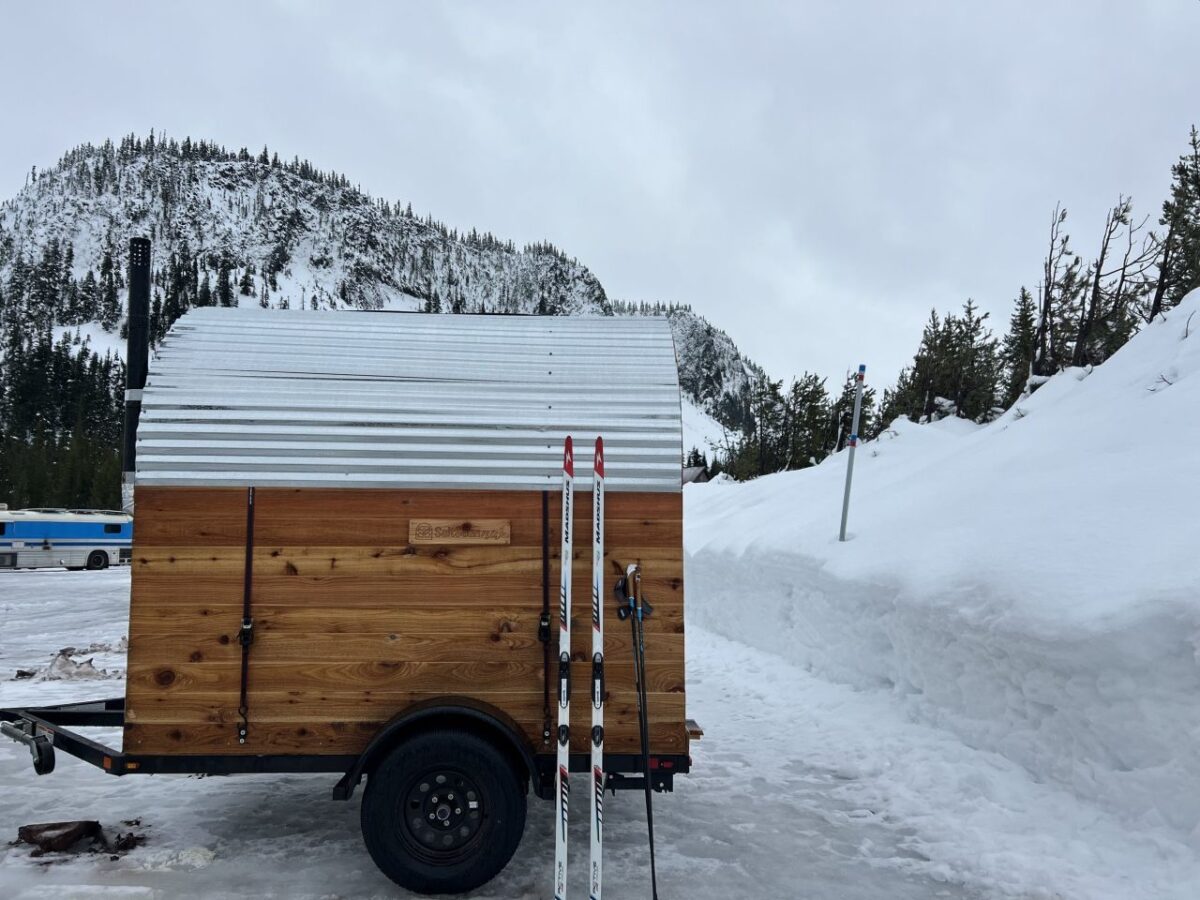 SaltSaun NW Towable Sauna Trailer Accommodates Five People