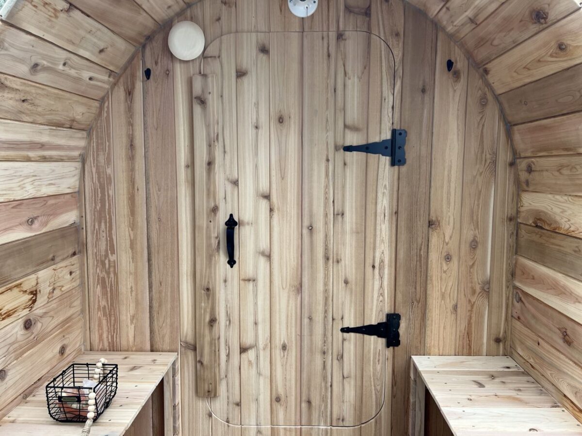 SaltSaun NW Towable Sauna Trailer Accommodates Five People