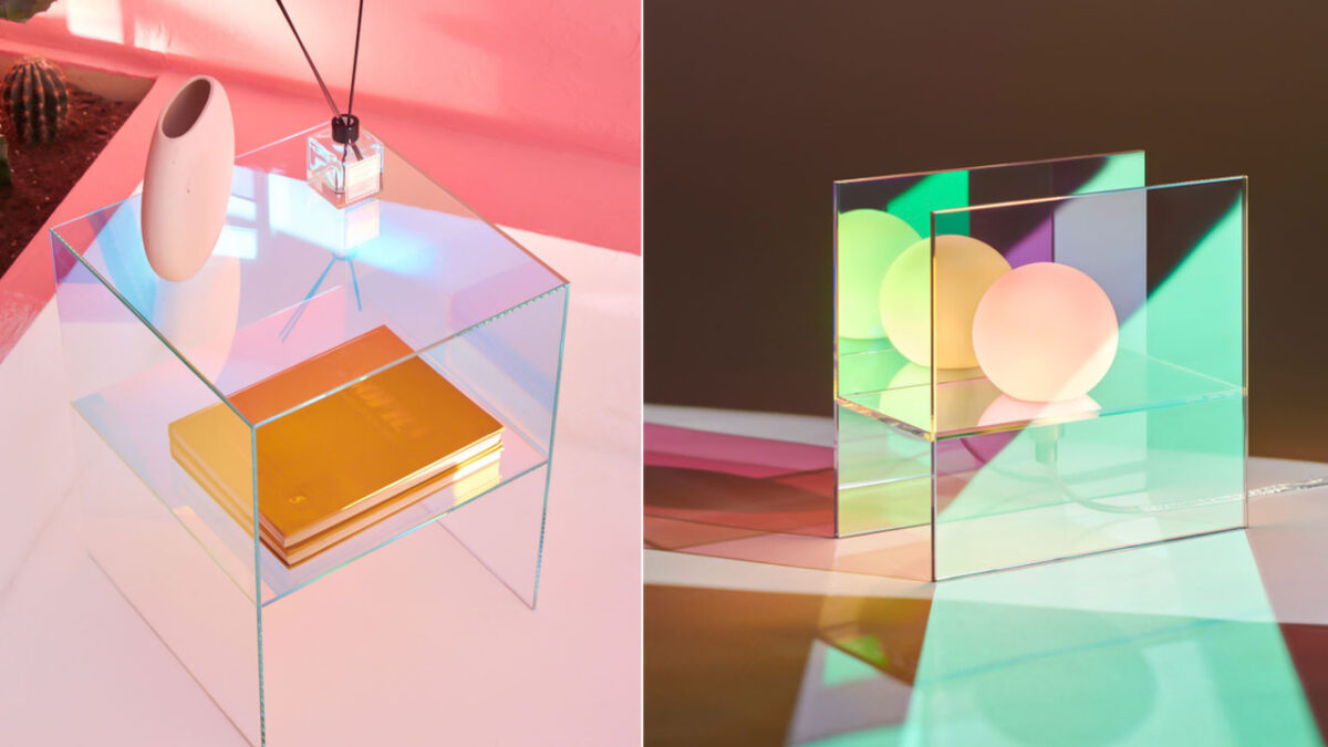 Series of Light and Glass Tables Draw in With Delicate Space Affair