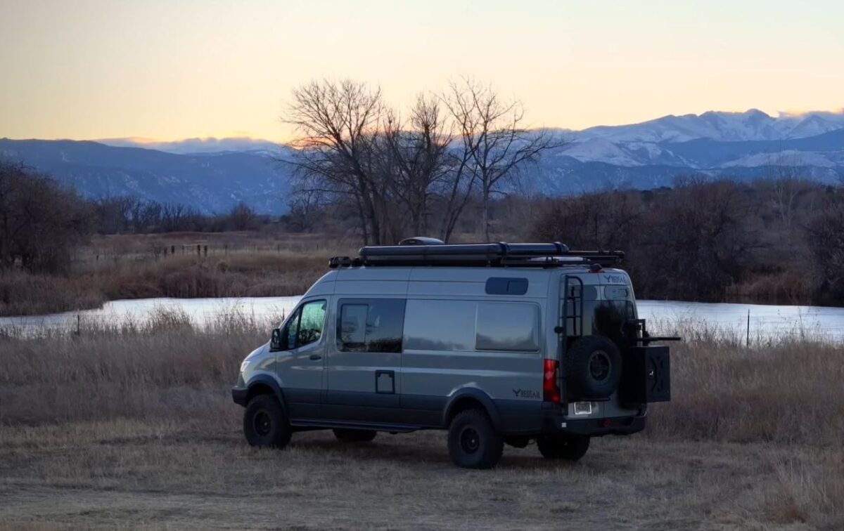 Luxurious Skyloft Campervan has Rooftop Master Bedroom