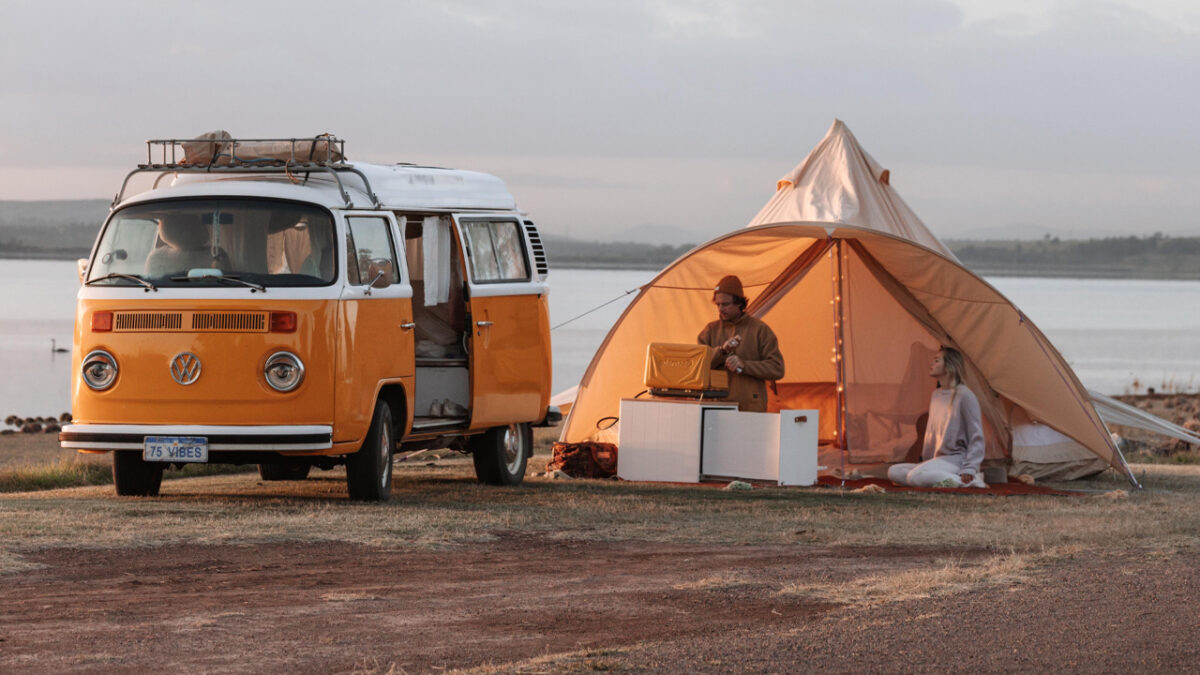 Couple Restores 1975 VW as Family Home With Pop-Up Roof