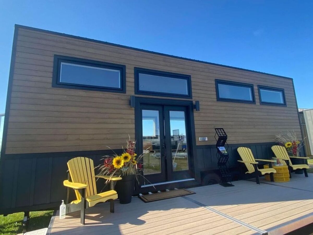 30ft Hudson Tiny House Boasts Dual Lofts and Optional Deck
