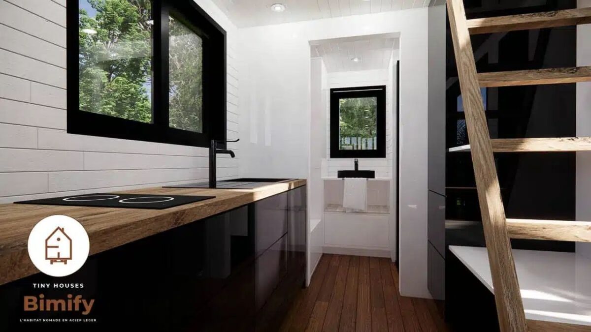 This $16K Tiny House Flaunts Loft Bedroom and Roof Terrace