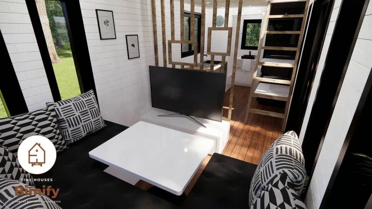 This $16K Tiny House Flaunts Loft Bedroom and Roof Terrace