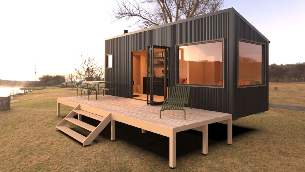 23ft Weekender Tiny House has Minimalist Interiors, Optional Deck