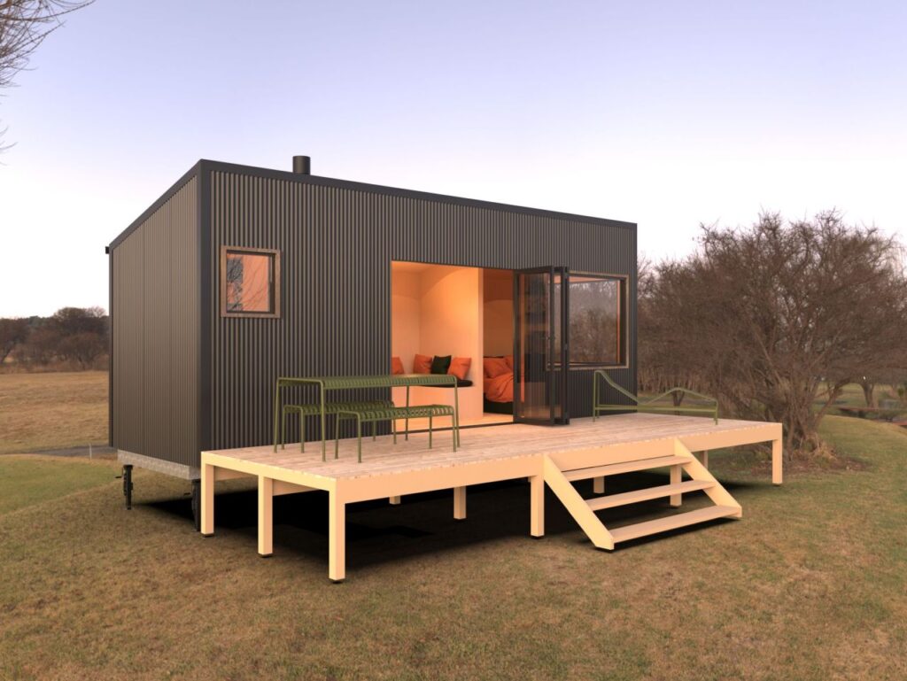 23ft Weekender Tiny House has Minimalist Interiors, Optional Deck