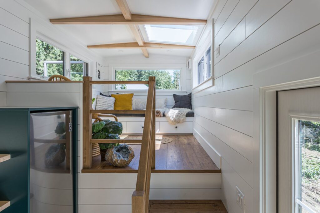 42ft Custom Summit Tiny House Puts Living Room in Gooseneck
