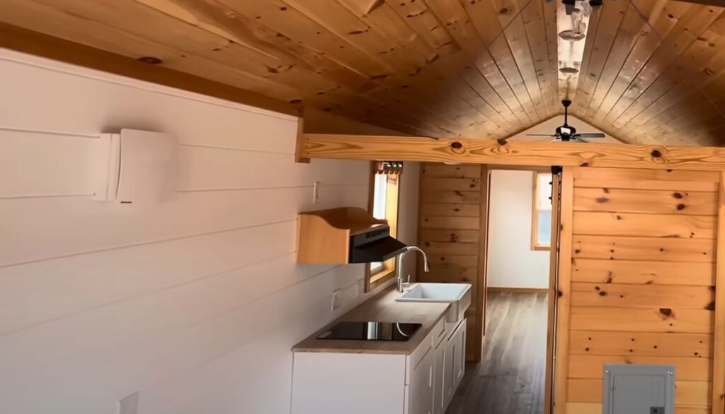 Single-Floor Charleston Tiny House Partitions Living Spaces With ...