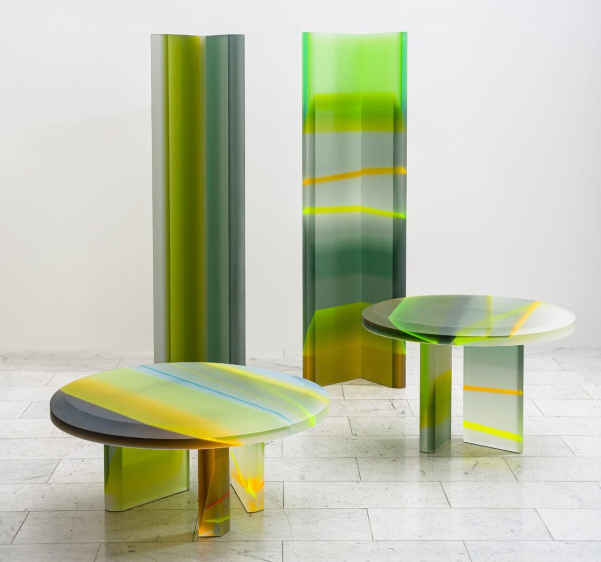 FLARE Collection Explores Interplay of Color and Light With Lucite