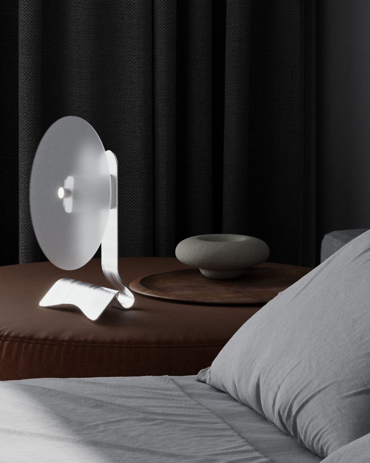 Gramophone Lamp Takes Its Shape From Parabolic Dish