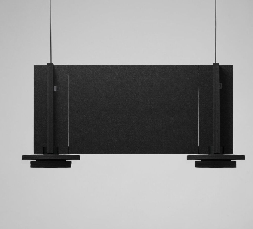 Jeffrey Lamp Serves Duality With Sound-Absorbing, Bright Geometry