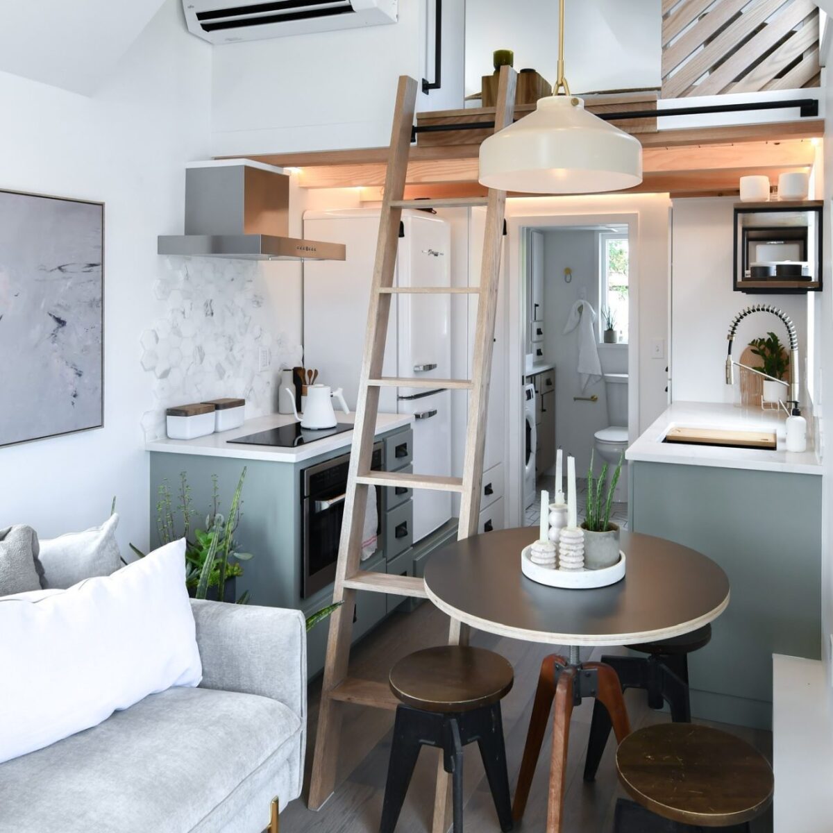 Payette Urban Tiny House has Hidden Main-Floor Bedroom, Two Lofts