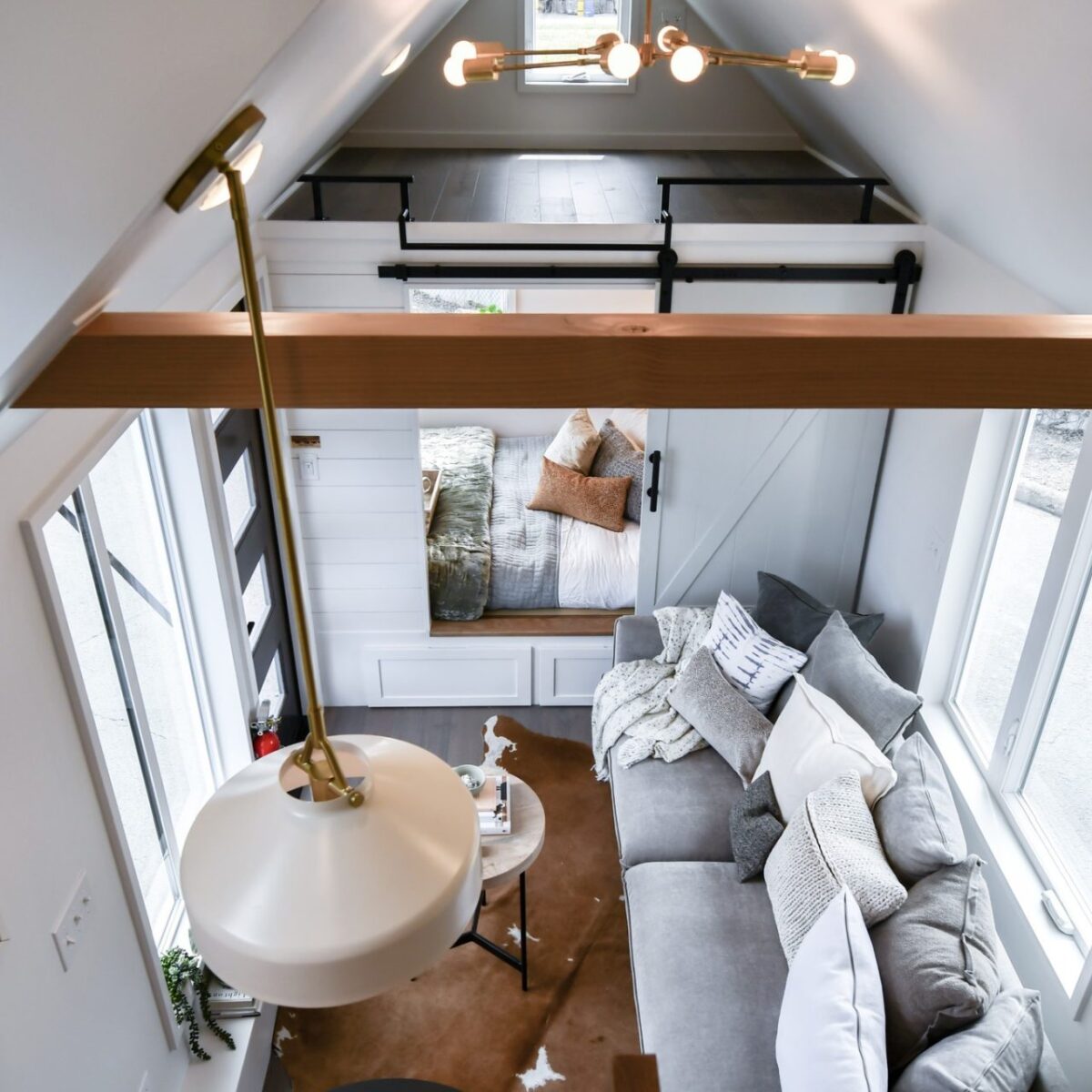 Payette Urban Tiny House has Hidden Main-Floor Bedroom, Two Lofts