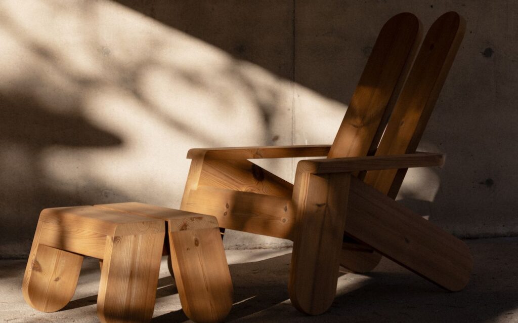 Peace Chair With Footstool is Archetype of the Adirondack of Yore