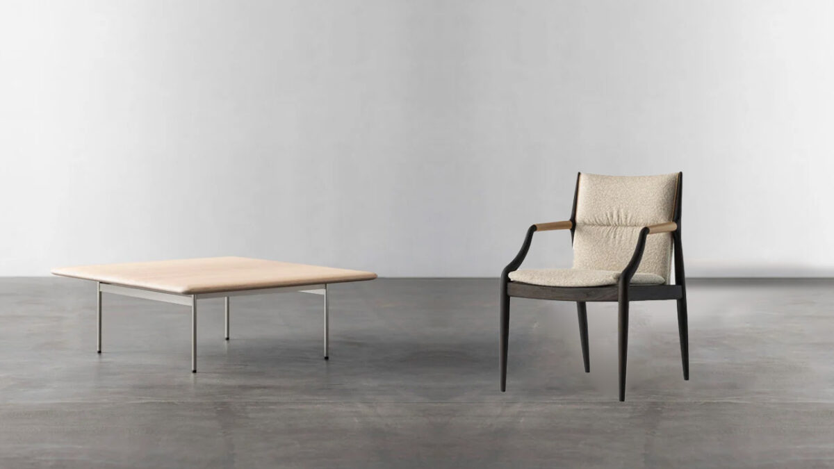 Constantino Armchair, MT Coffee Table to Unveil at Salone Del Mobile