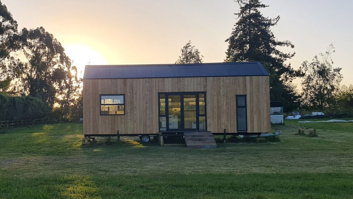 Rua Tiny House has Two Bedrooms, Bosch Appliances in Kitchen