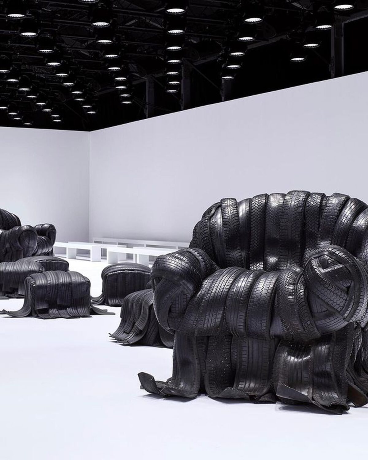 Estonian Artist Recycles Tires to Make Baroque 'Chairs in Rubber'