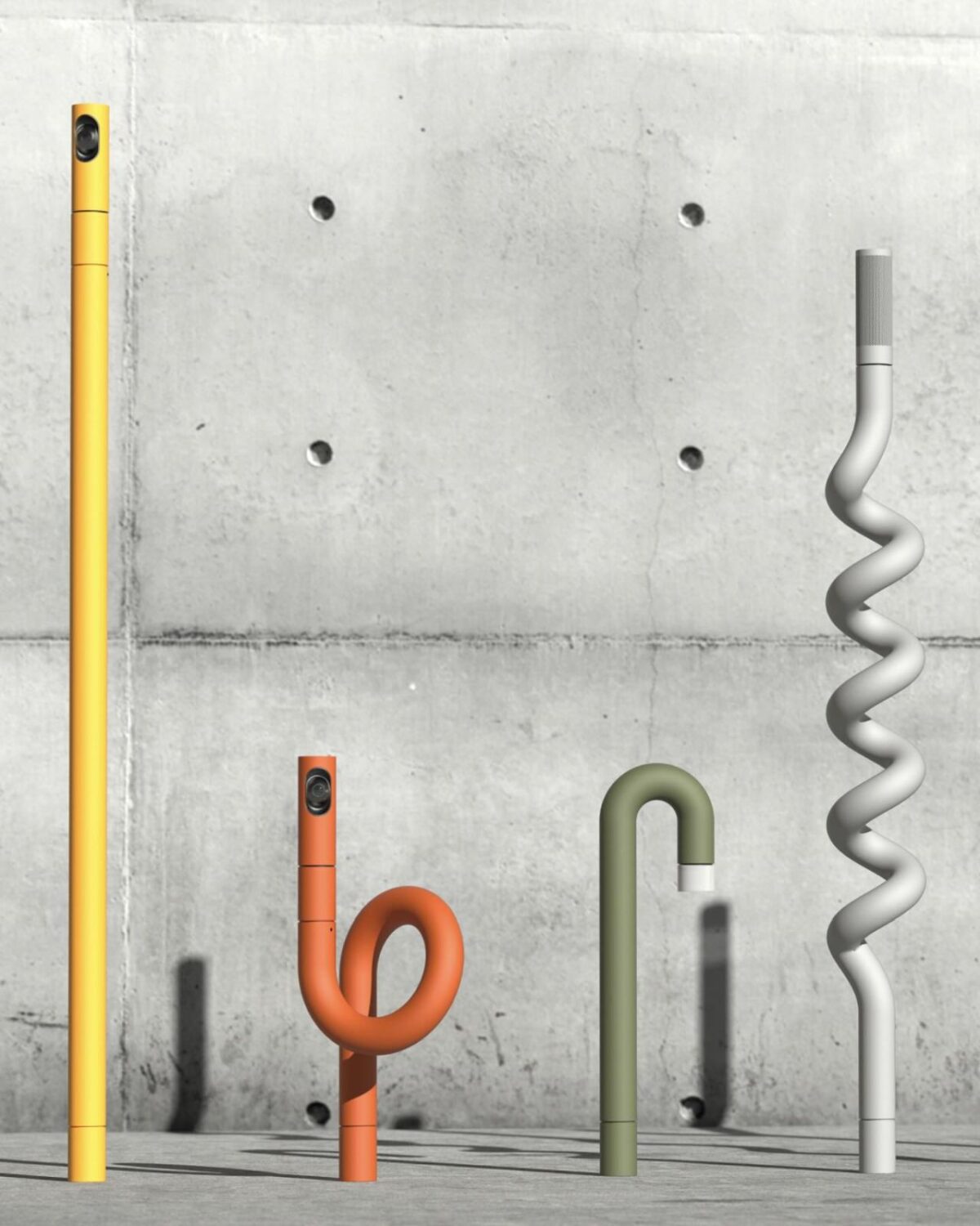 Sculptural Surveillance Outdoor Monitoring Devices are Creative