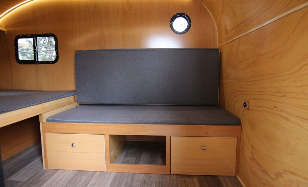 Tall Boy Teardrop Trailer With Bunk Beds That Convert Into Lounge