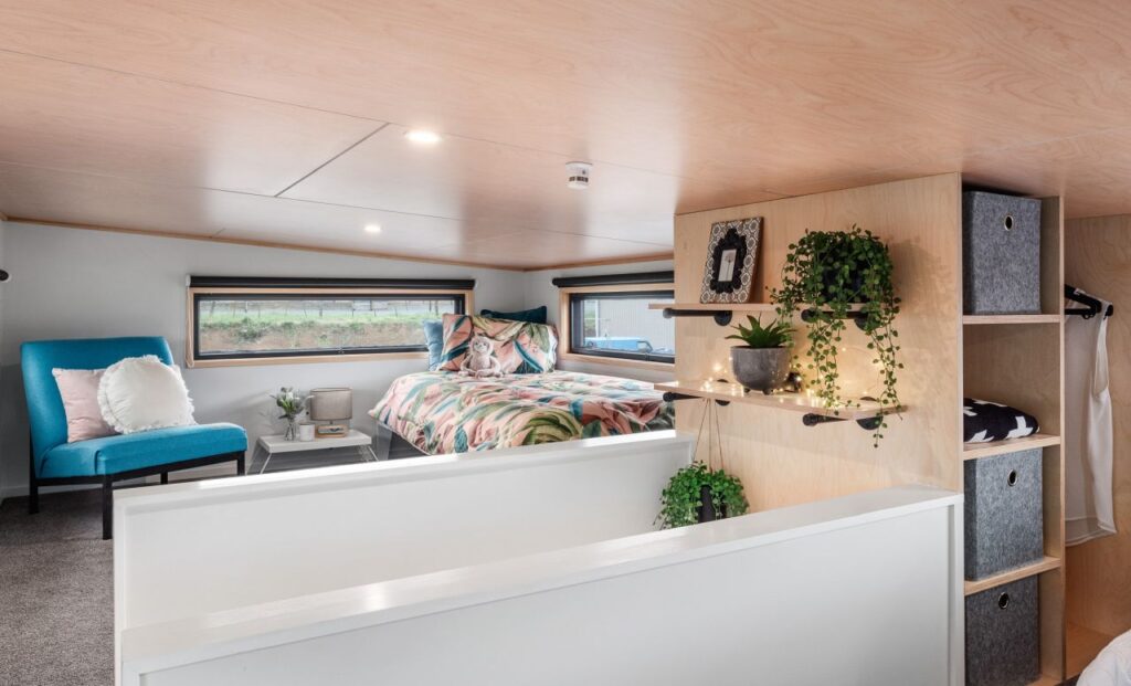 Kauri Tiny House Offers Jack and Jill Loft, Main-Floor Bedroom