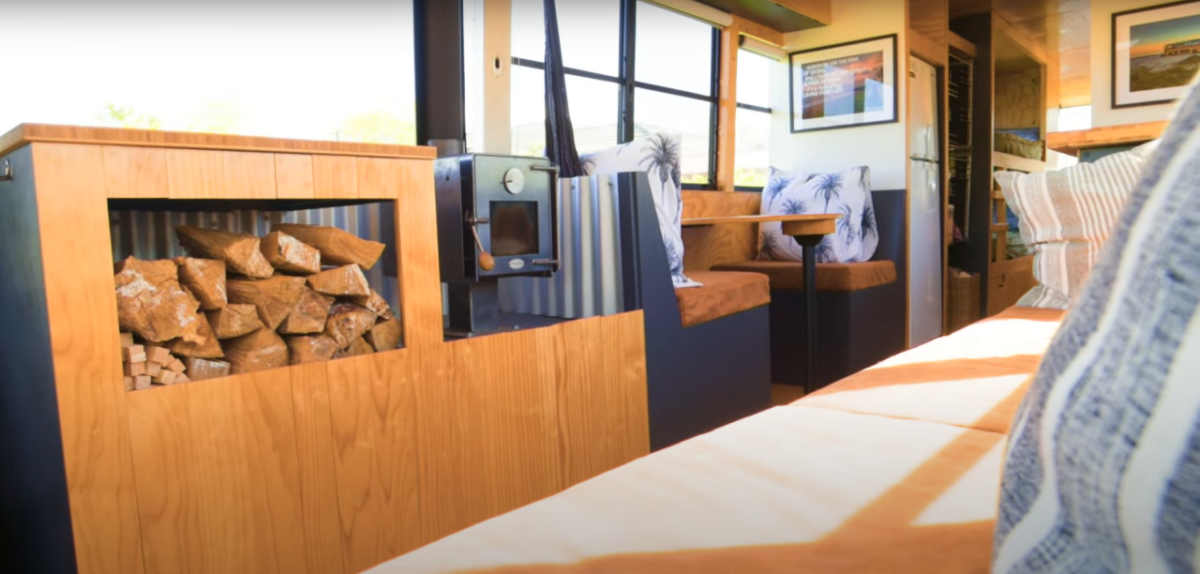 NZ Dad Converts 36ft Skoolie Into a Full-Fledged House on Wheels