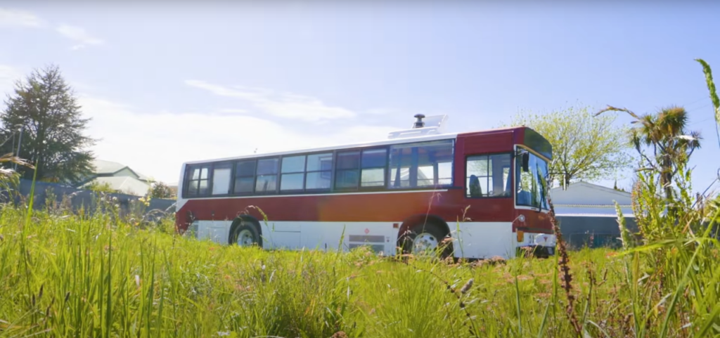 NZ Dad Converts 36ft Skoolie Into a Full-Fledged House on Wheels