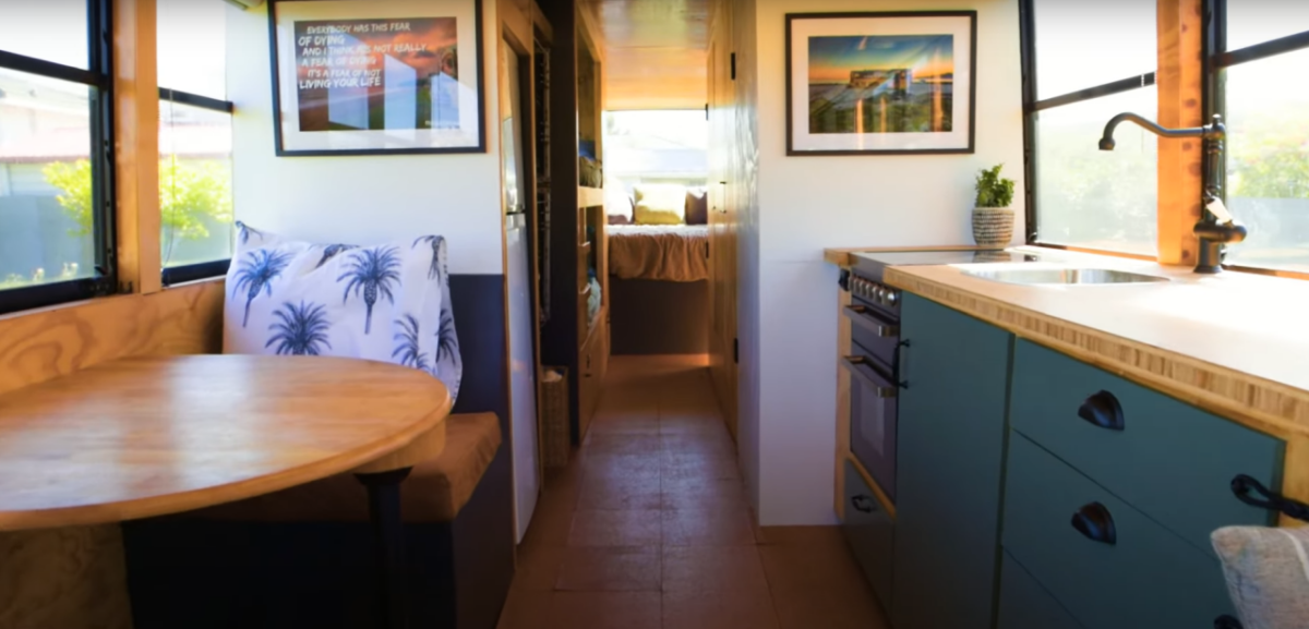 NZ Dad Converts 36ft Skoolie Into a Full-Fledged House on Wheels