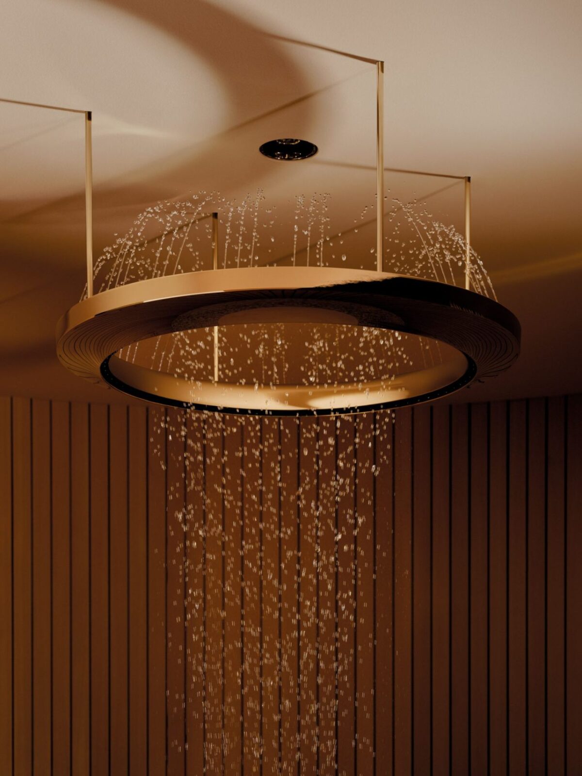 Aquahalo Shower Flaunts Ring-Shaped Inverted Fountain Design