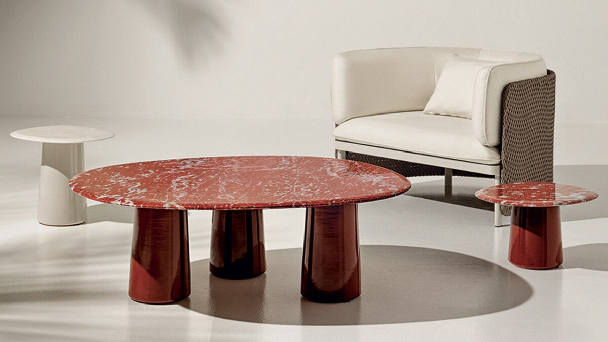 Boldini Coffee Tables Form Scenic Triptychs in Different Heights