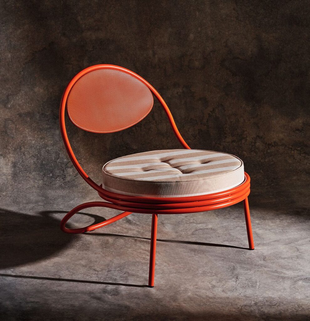 Gubi Copacabana Lounge Chair has Curvy Lines for Versatile Use