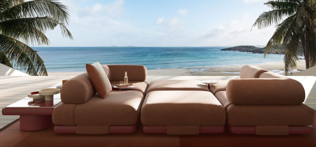 Kettal Insula Modular Sofa Offers Multiple Backrest Configurations