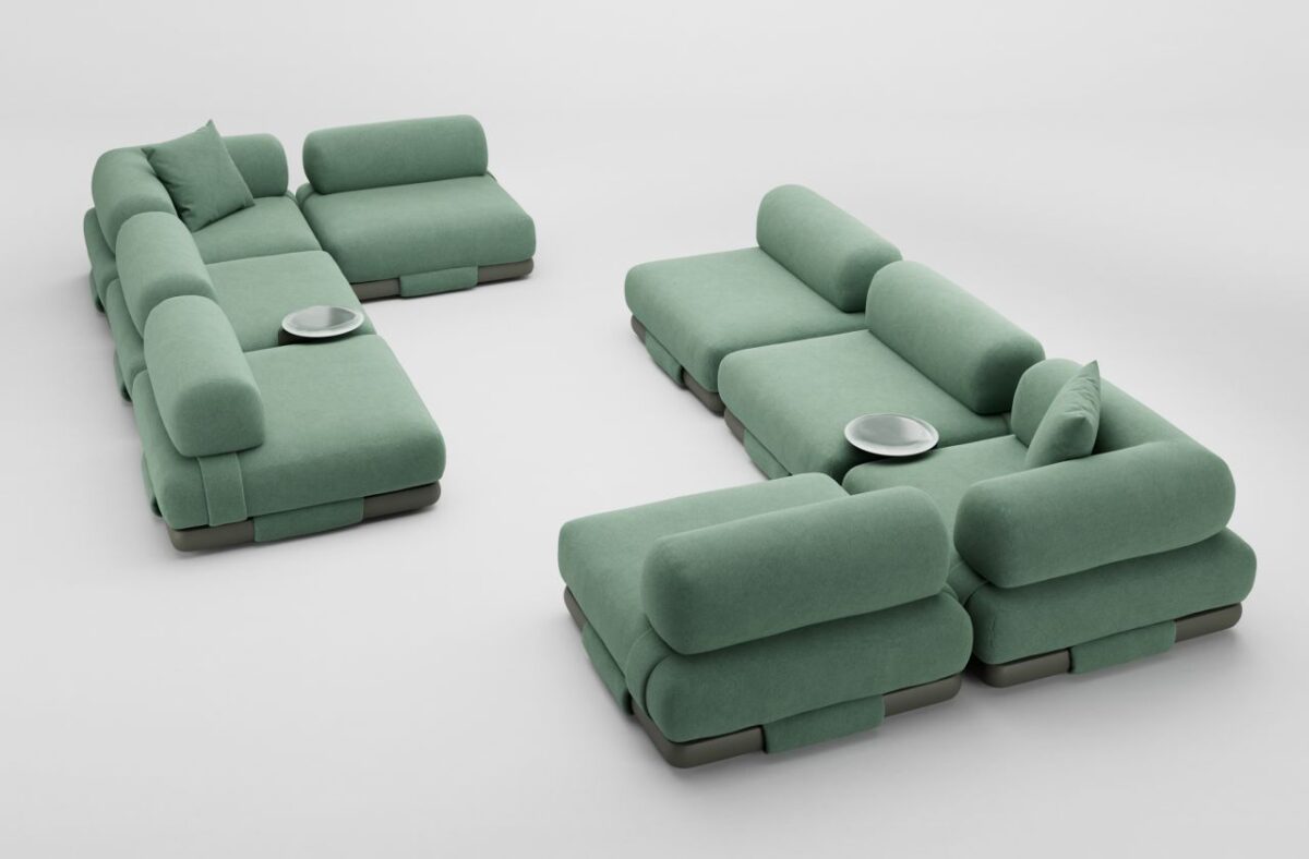 Kettal Insula Modular Sofa Offers Multiple Backrest Configurations
