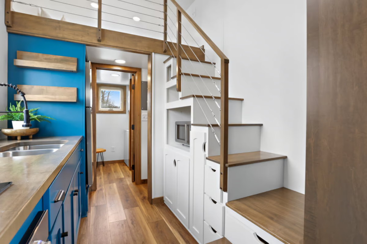 Mi Casita Tiny House has Spa-Like Bathroom, Main-Floor Bedroom