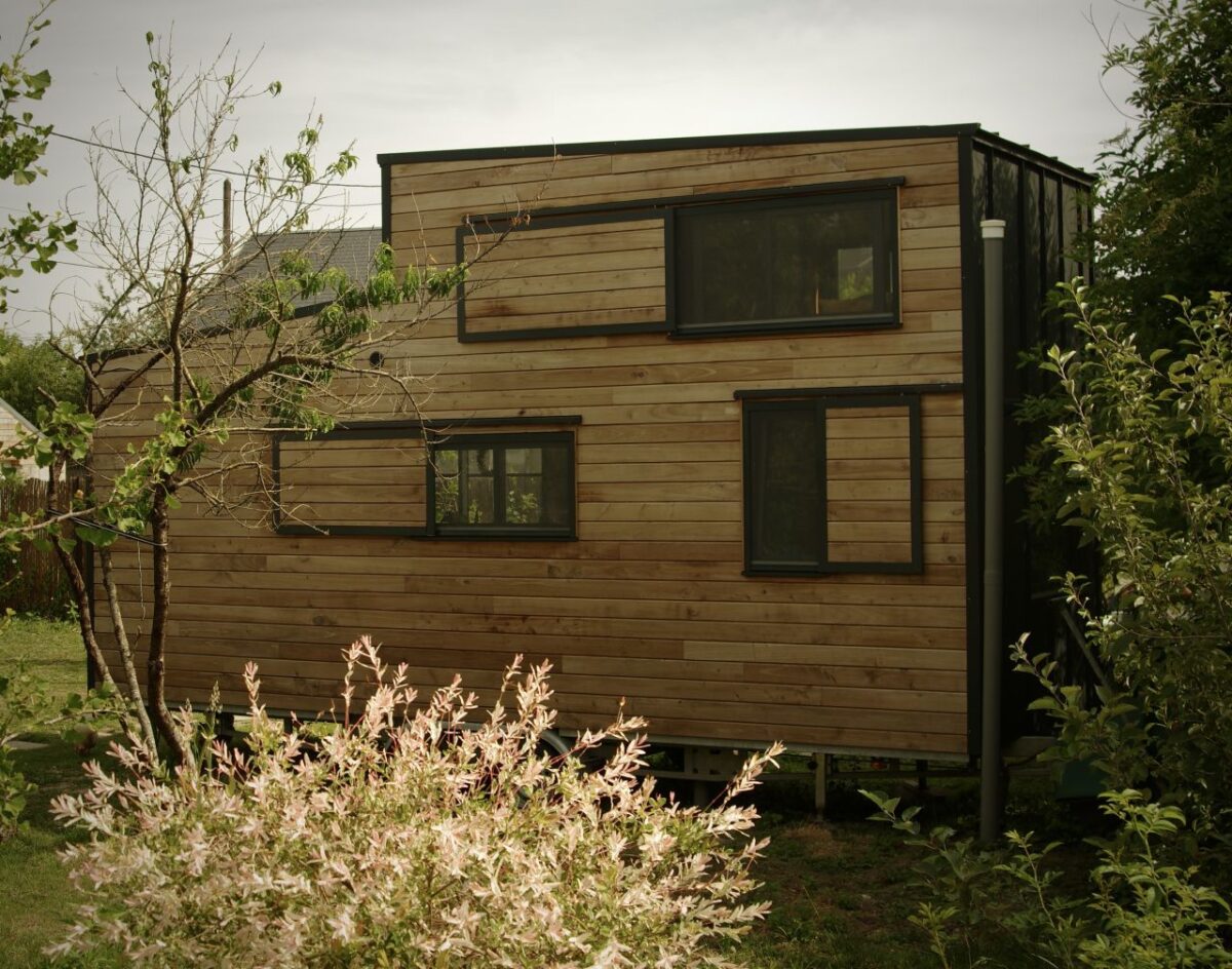 This Retired Woman Lives in Custom Tiny House With Trapdoor Loft