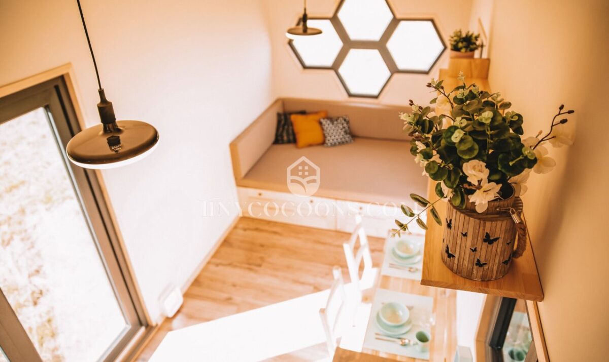 Patoka Tiny House With Hexagonal Windows is Ideal For Couples