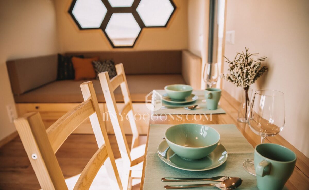 Patoka Tiny House With Hexagonal Windows is Ideal For Couples