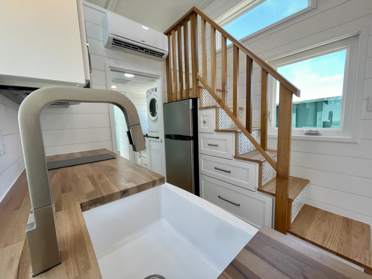 Phoenix Tiny House With Skylight Boasts Gourmet Kitchen