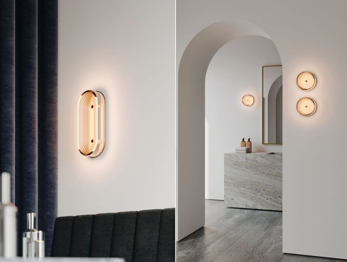 Port Light Series Uses Charm of Refraction With Reversible Spiral Forms