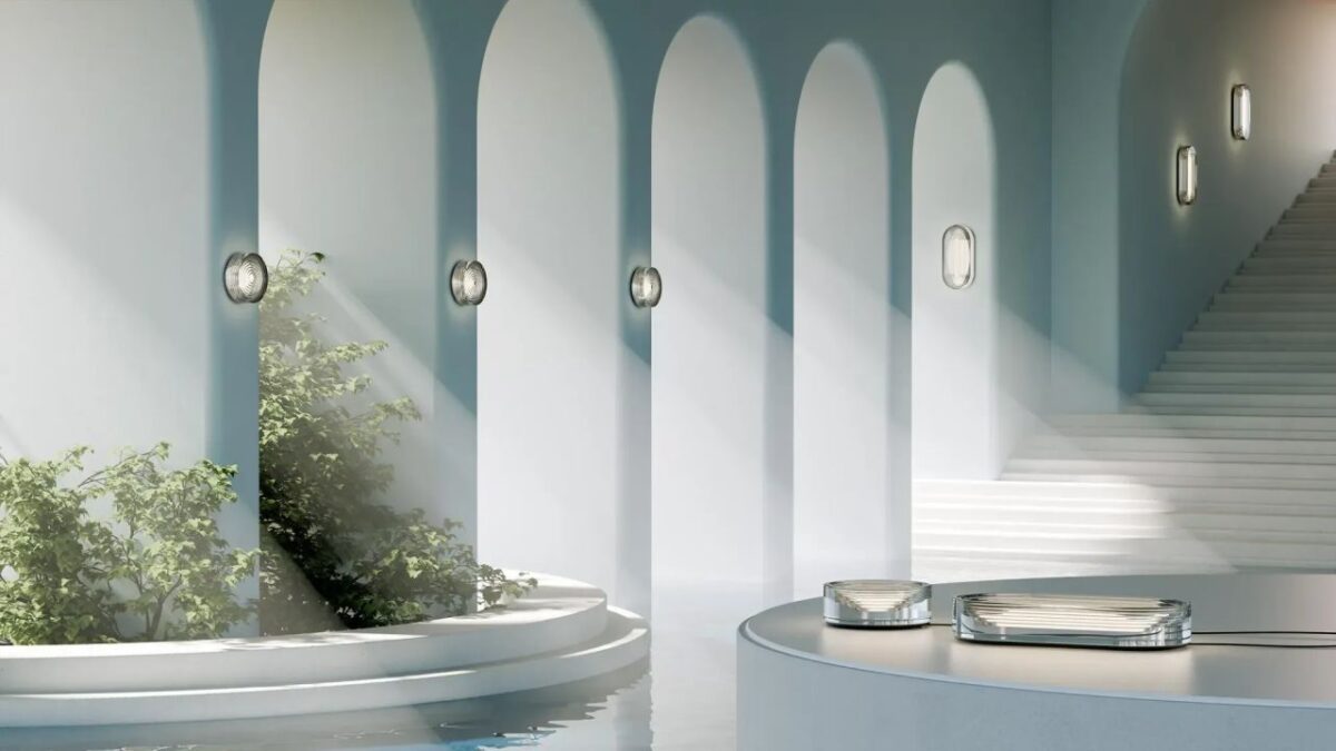 Port Light Series Uses Charm of Refraction With Reversible Spiral Forms